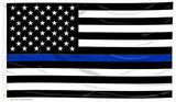 THIN BLUE LINE 3X5 FLAG | Gio's Outdoors